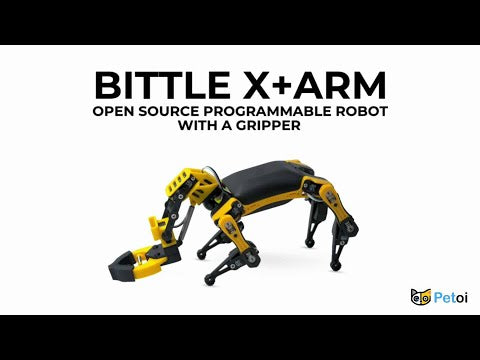 Robot Dog Bittle X with Optional Robotic Arm Gripper | Petoi LLC